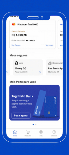 Print da seção de ofertas no App da Porto