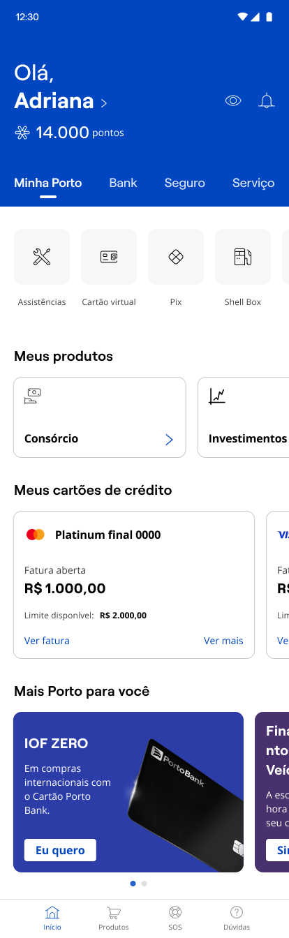 1. Na nova home do App Porto, clique em “Ver mais”, logo abaixo dos ...