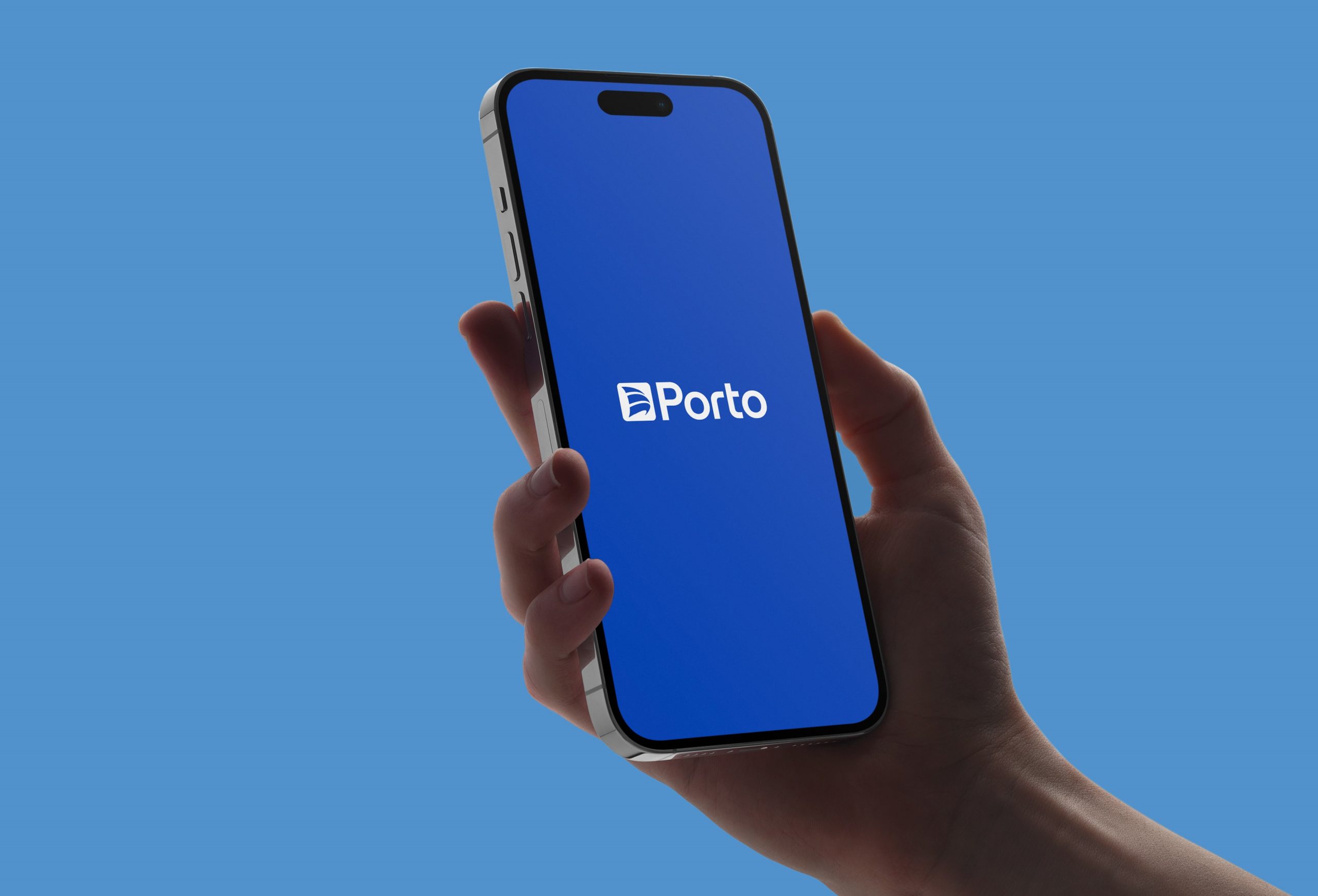 Mao-segurando-um-celular-com-o-logo-da-Porto-na-tela-diante-de-um-fundo ...